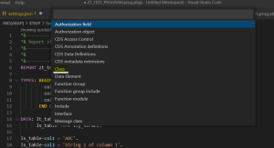 ABAP on VS Code