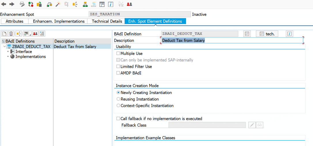 Create and Consume Business Add-in(BAdI) in ABAP